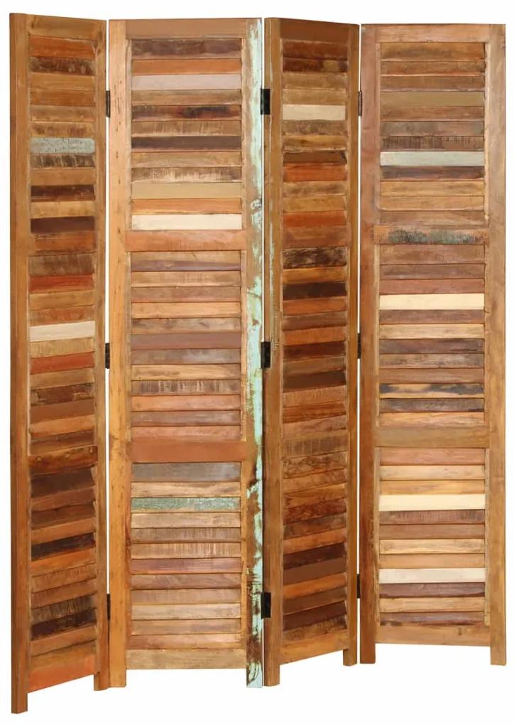 Paraván masivní recyklované dřevo 170 cm,  246411