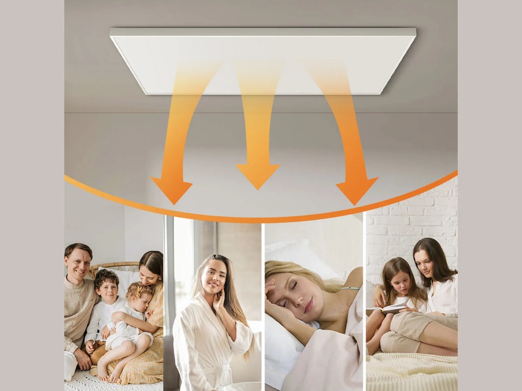 Stropní Infrapanel CEILING PRO 860W WiFi | Výhřevnost 16 m² | 120×60 cm | Termostat na DO + WiFi