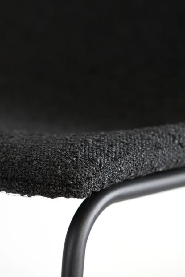 Barová židle JEDDO BOUCLÉ BLACK