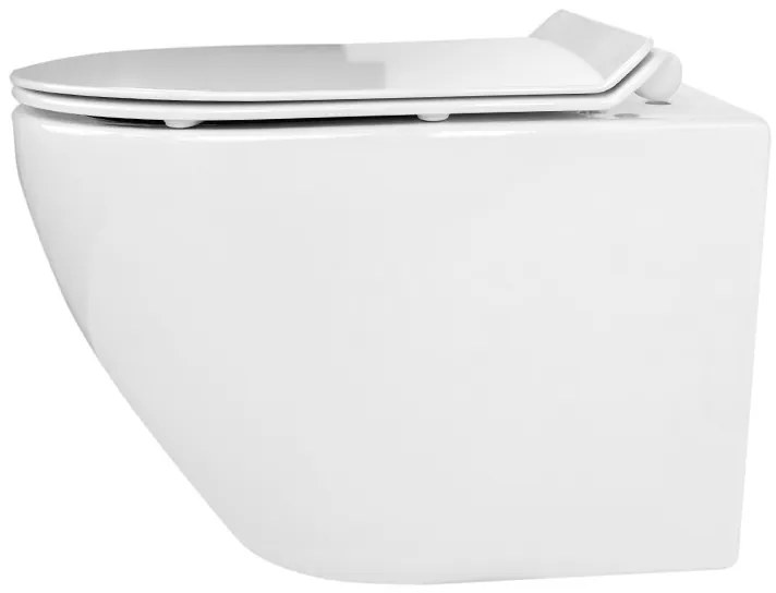 BPS-koupelny Závěsná WC mísa se SoftClose sedátkem HYD-4191, bílá