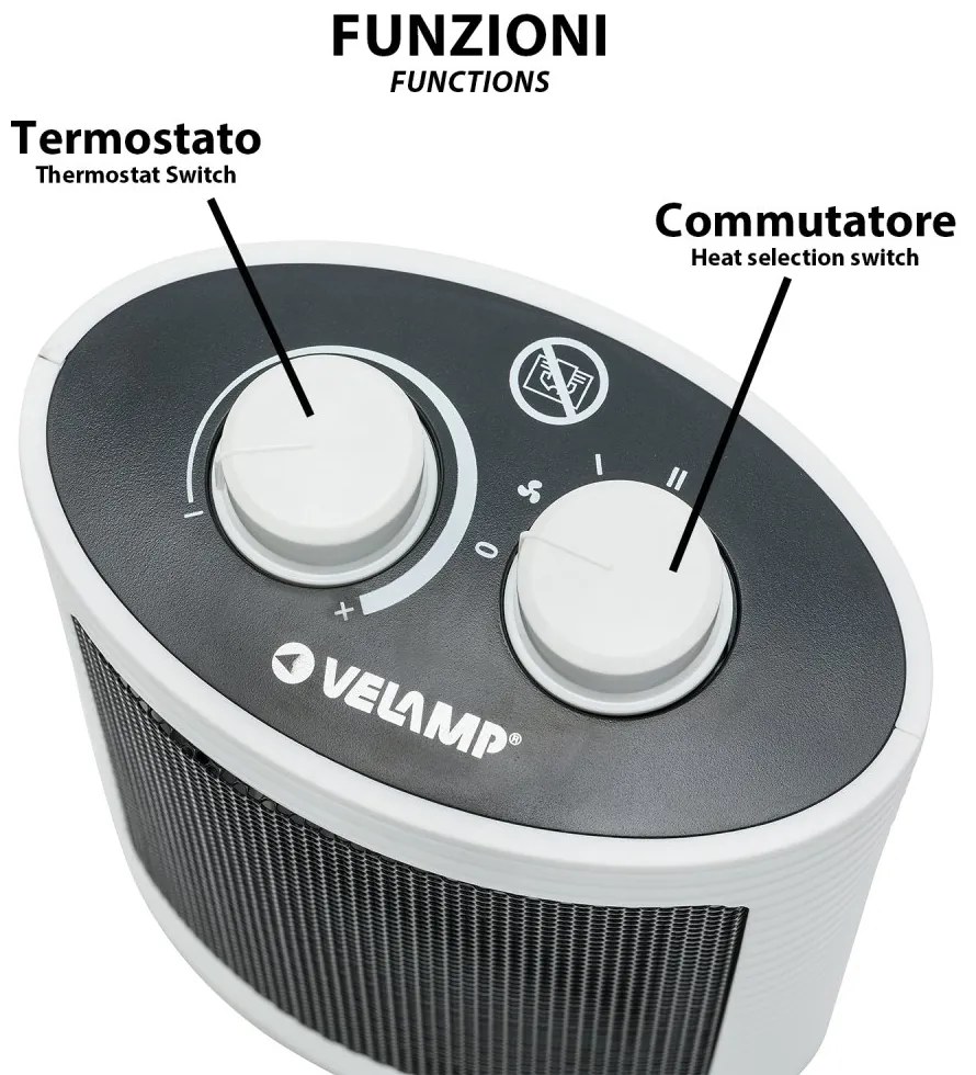 VELAMP PR152 Keramický ohřívač 1500W