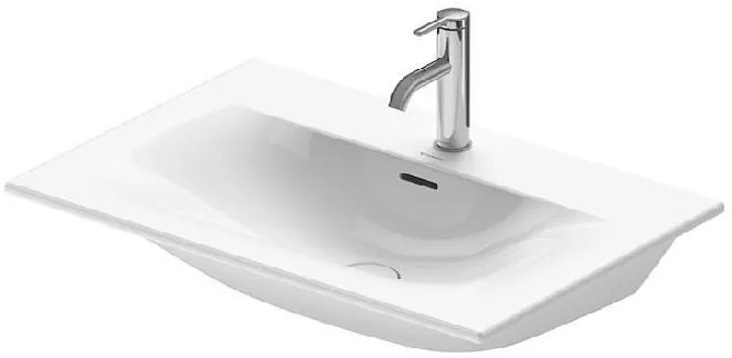 Duravit Viu - Umyvadlo 73x49 cm, s přepadem, s otvorem pro baterii, bílá 2344730000