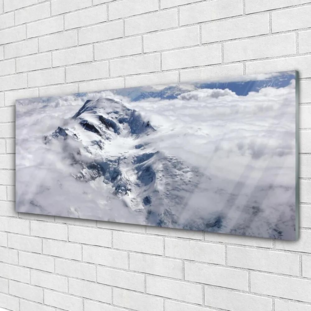 akrylový obraz Hora Mlha Krajina 125x50 cm
