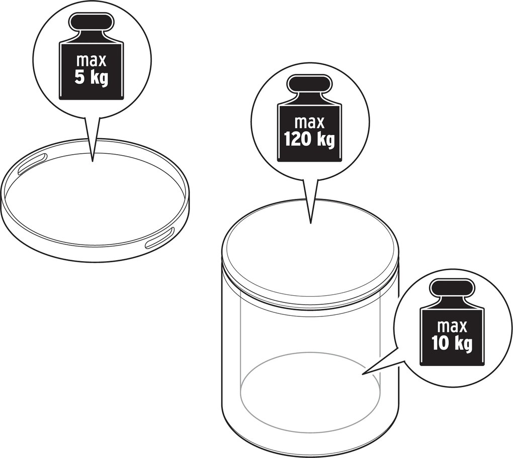 Tchibo - Odkládací stolek s podnosem a sedací funkcí - barva: šedá