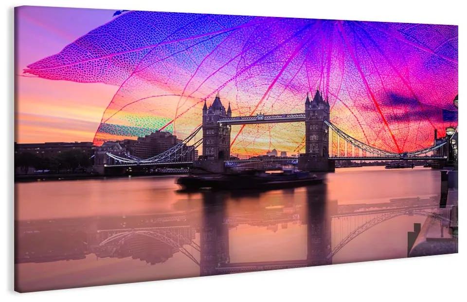 Malvis ® Obraz zapadající Londýn Velikost: 90x60 cm