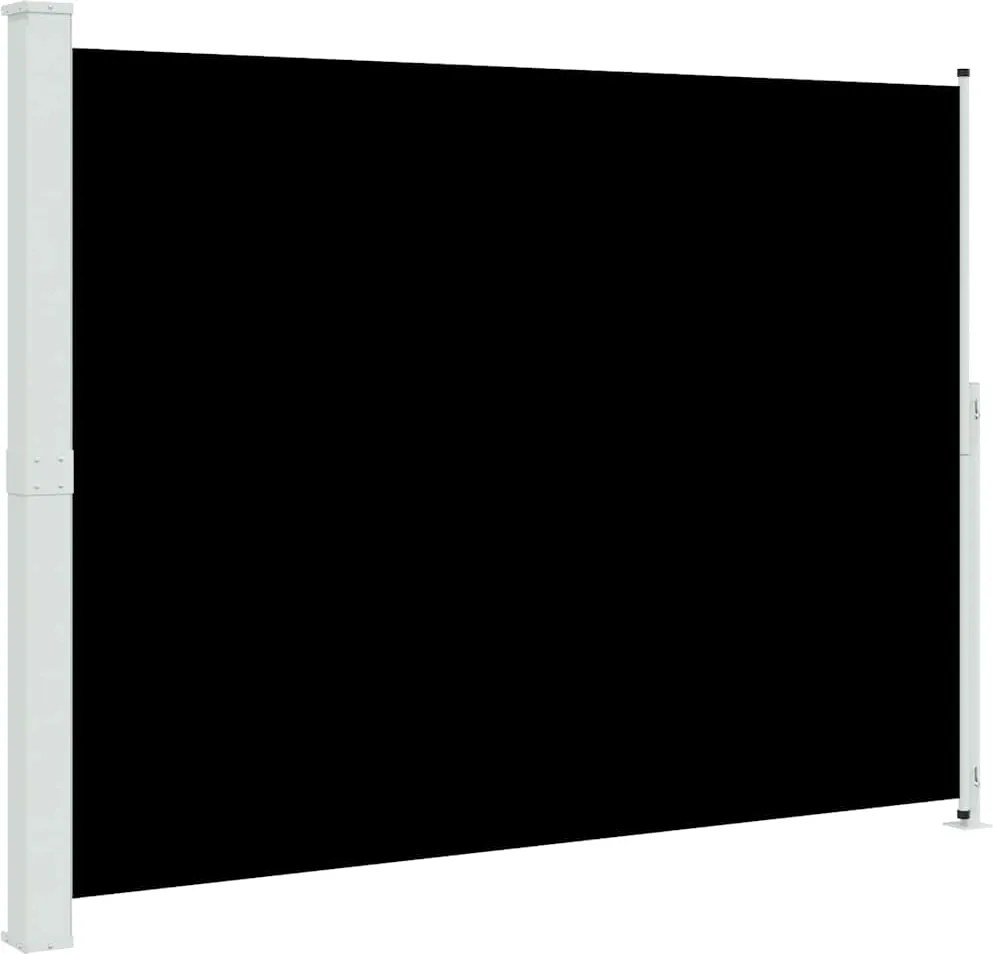Zatahovací boční markýza 220 x 314 cm černá 313423