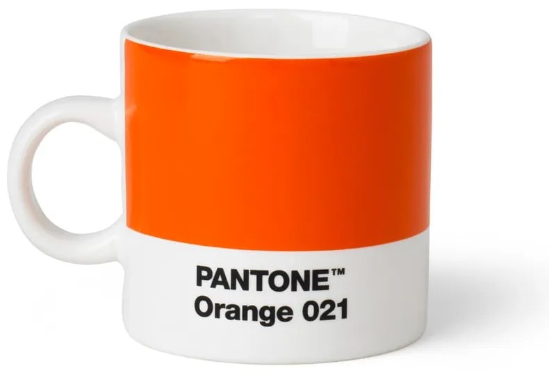 Oranžový porcelánový šálek na espresso 120 ml Orange 021 – Pantone