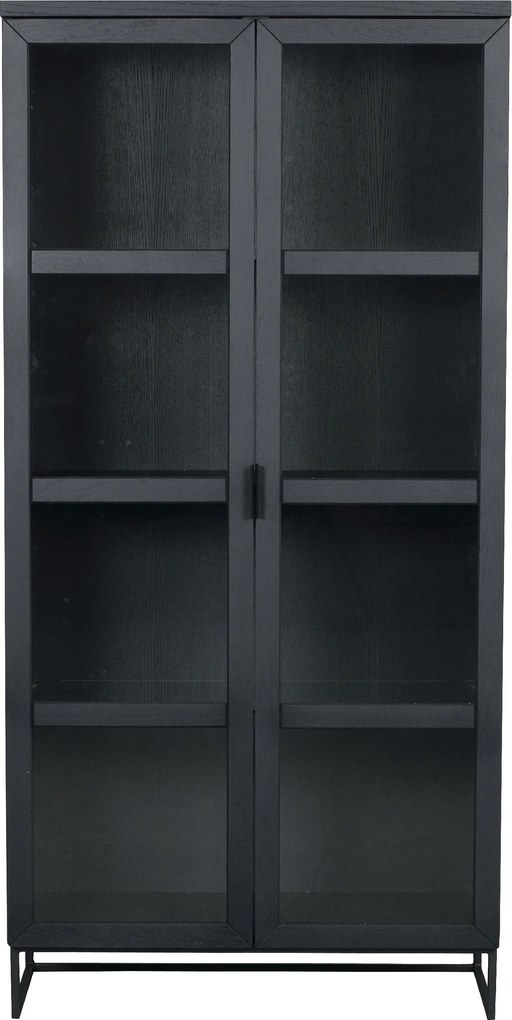 ROWICO Dřevěný kabinet EVERETT černý 195 cm 118788