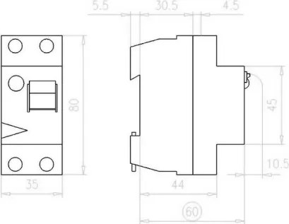 Proudový chránič EATON PF6-25/2/003-A 25A 30mA A 112921