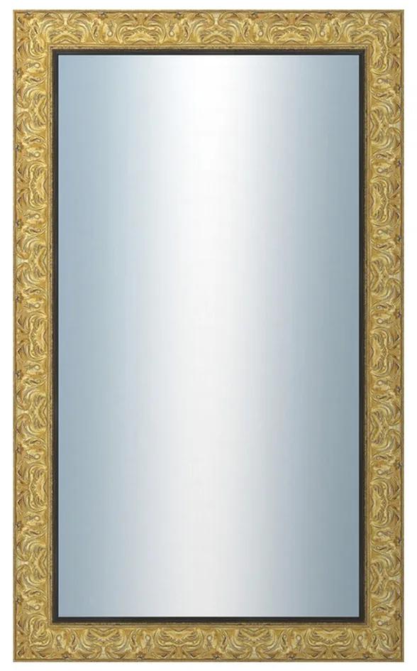 DANTIK - Zarámované zrcadlo - rozměr s rámem cca 60x100 cm z lišty PRAHA zlatá (2752)