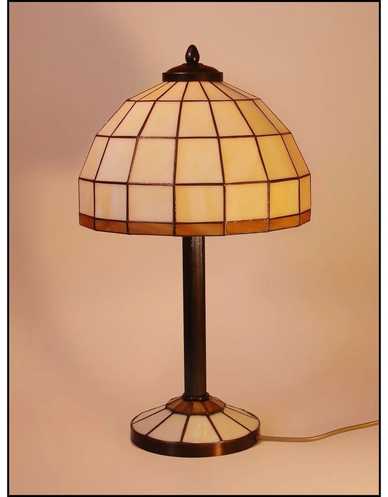 Stolní vitrážová lampa Aria III 25
