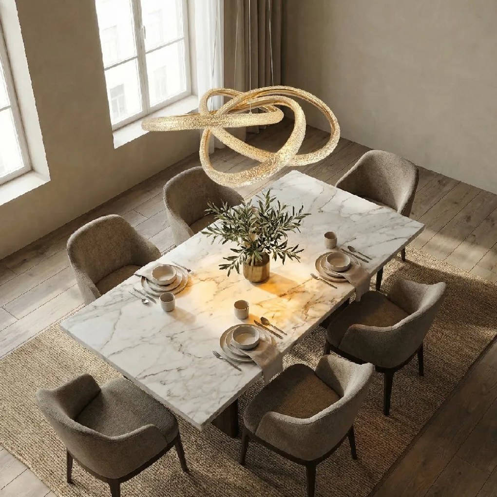 Toolight Rea, ZÁVĚSNÁ STROPNÍ LAMPA G153-CP GOLD, OSW-07826