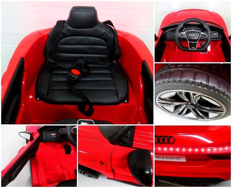 Elektrické autíčko AUDI E-Tron GT červené