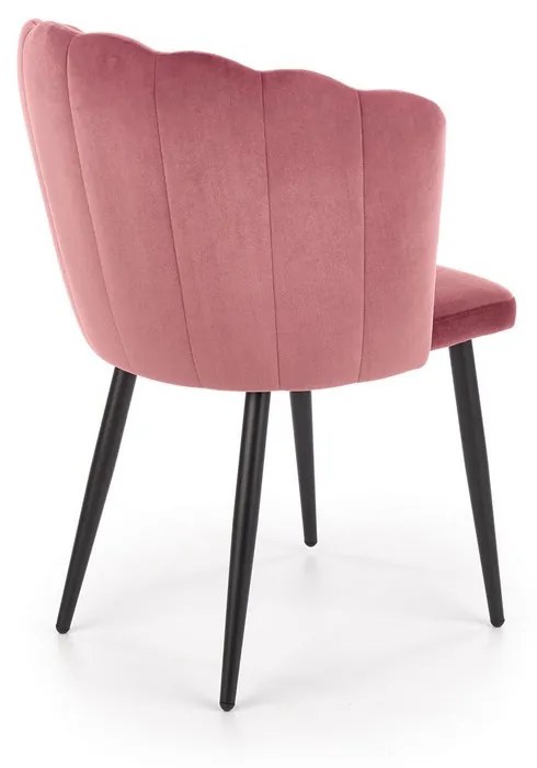 Jídelní židle Bernita, růžová / černá