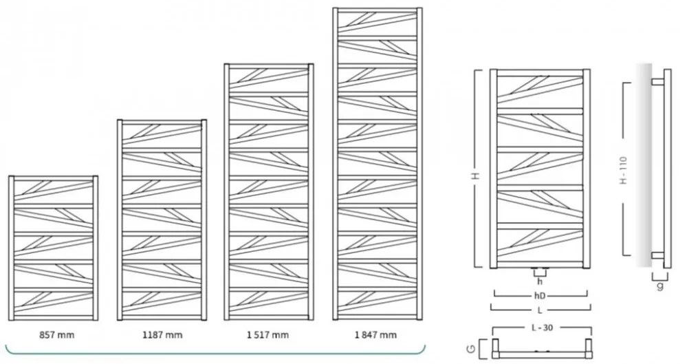 Instalprojekt Koupelnový radiátor TRICK zlatá barva Barva radiátoru - Zlatá, Rozměr radiátoru - 430 × 857 mm, výkon 352 W, Typ připojení - Klasické (na rozteč) RADTRK409084