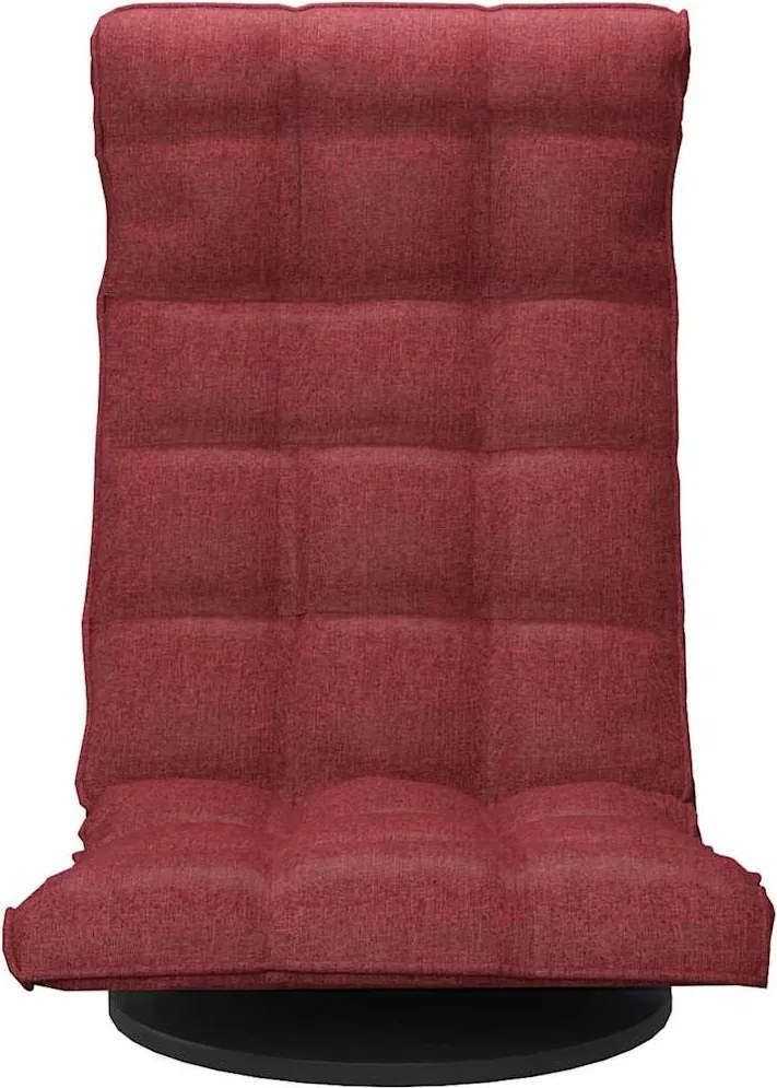 Otočná lenoška na podlahu vínová textil 336582