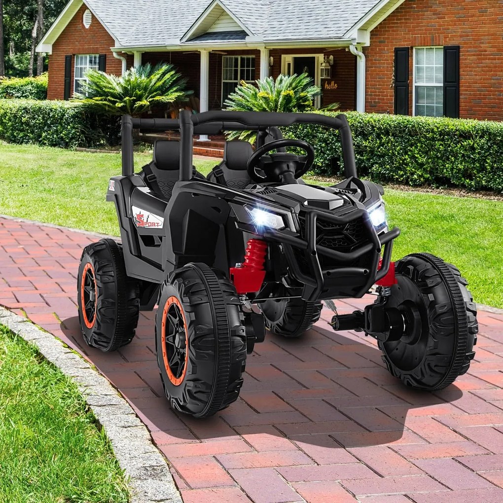 Costway 24 V Dětské elektrické auto s dálkovým ovládáním 2-Seater Elektrické