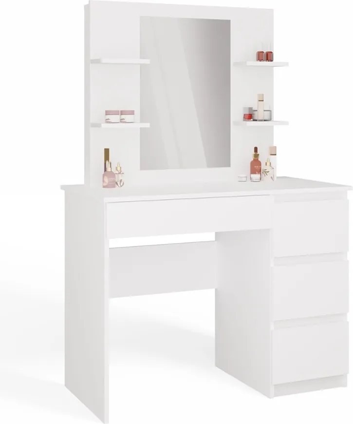 Toaletní stolek Marina Mijas 98,4 cm bílý pravý