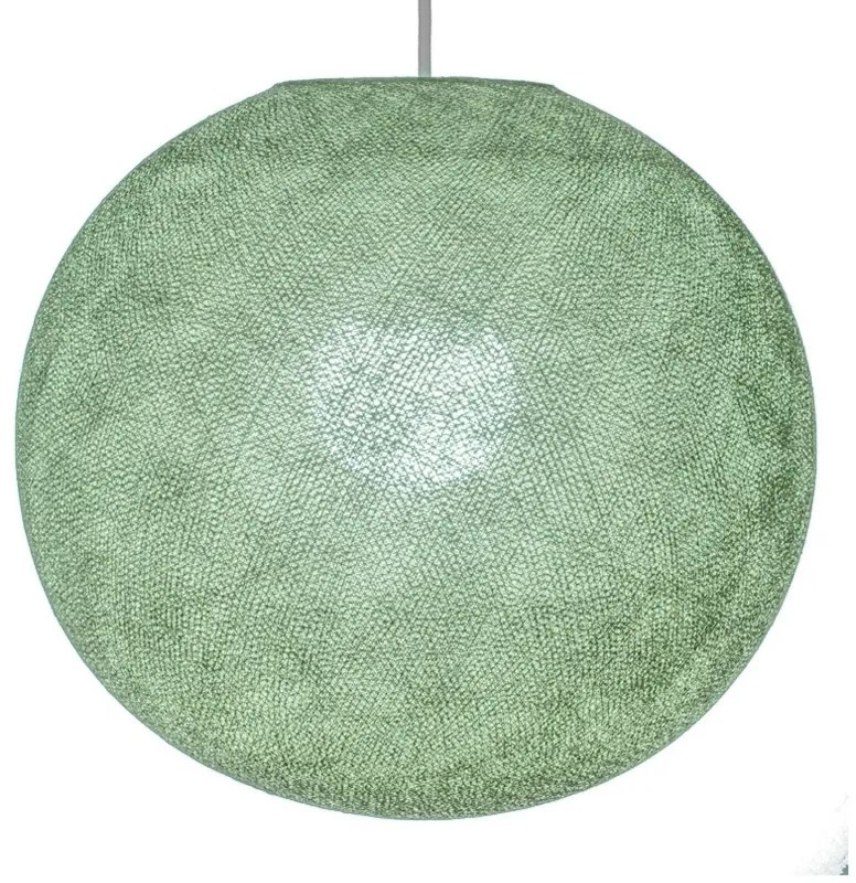 creative cables Stínidlo tvaru koule z polyesterového vlákna - 100% vyrobené ručně Barva komponentu: Zelená, Velikost ⌀: S - 31cm