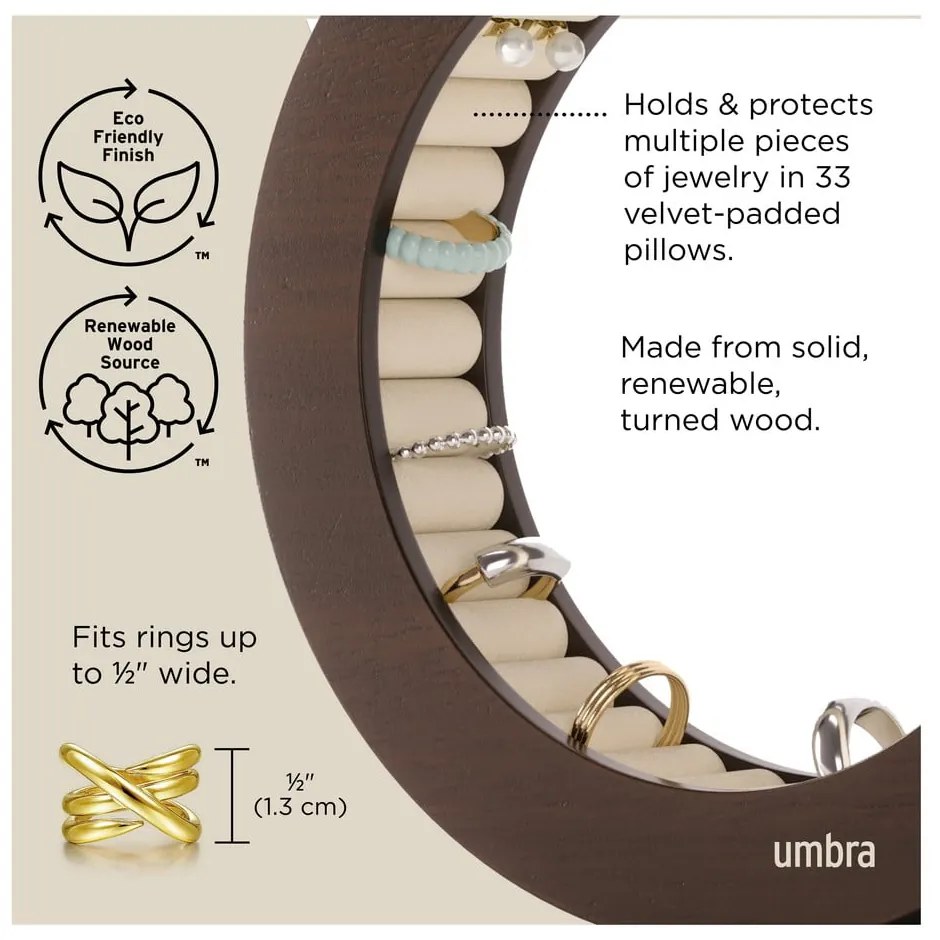 Dřevěný stojan na šperky Ferris – Umbra