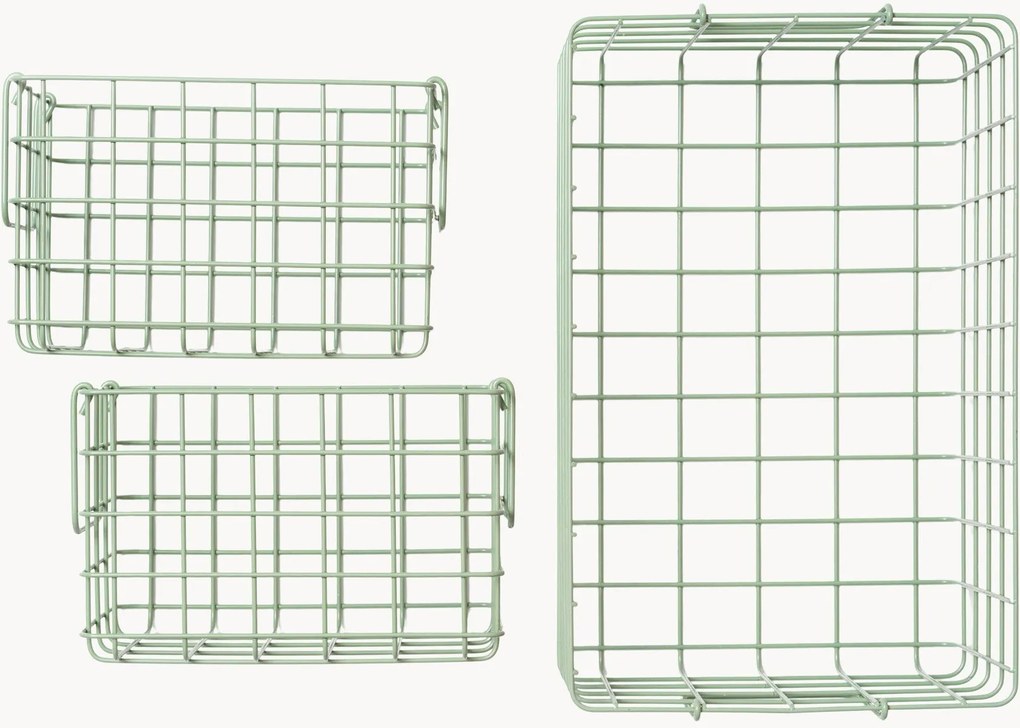 Sada kovových úložných košů The Baskets, 3 díly
