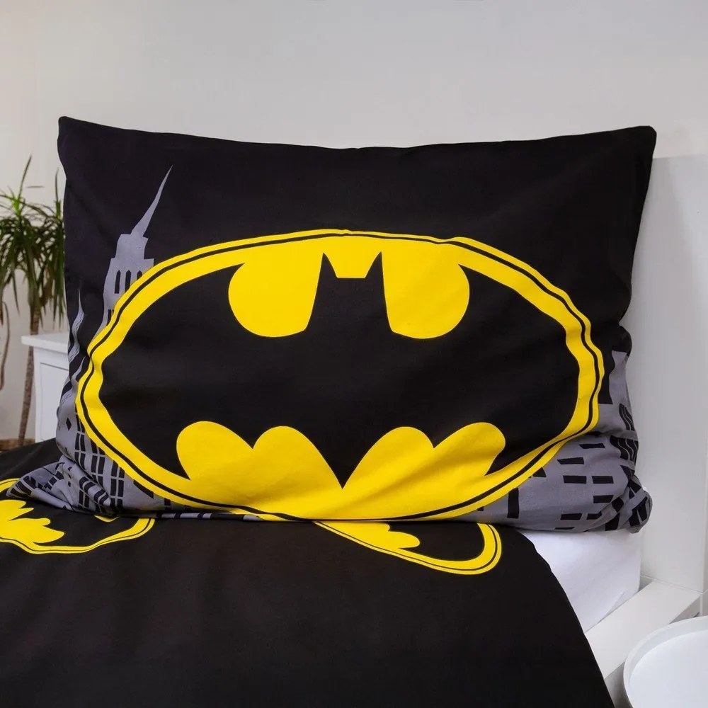 Bavlněné dětské povlečení na jednolůžko 140x200 cm Batman "The Emblem" – Jerry Fabrics