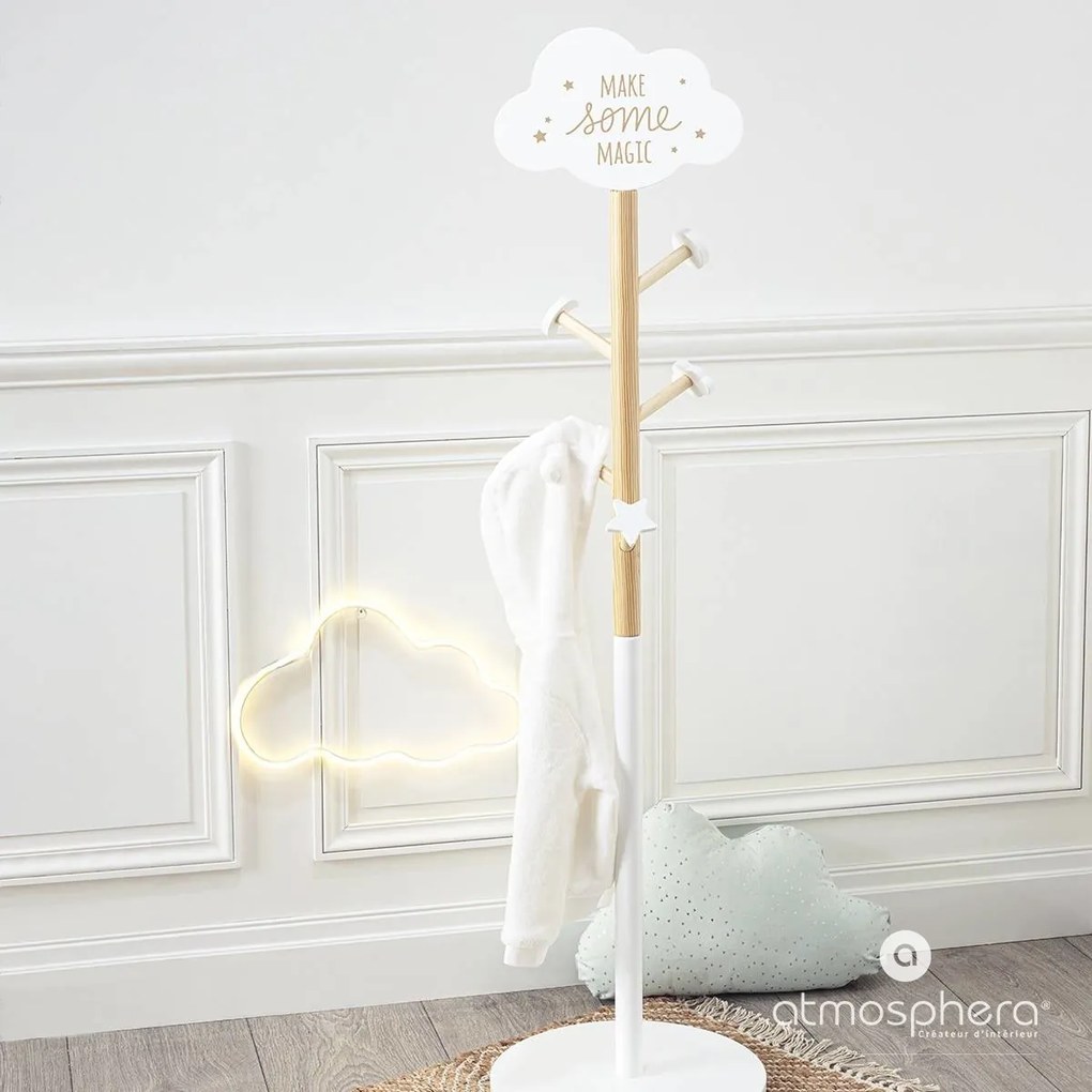 Dětský věšák na oblečení, MDF, 135,5 cm