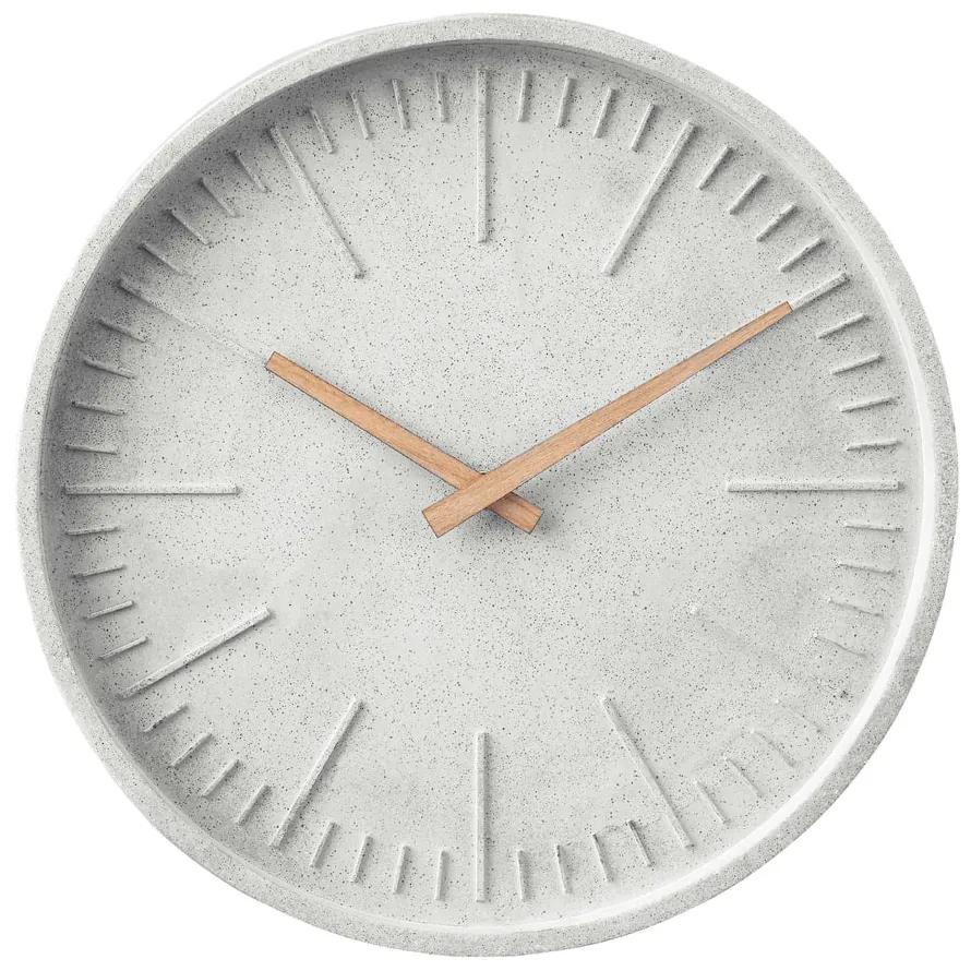Butlers WALL COUTURE Nástěnné hodiny, betonový vzhled 30cm