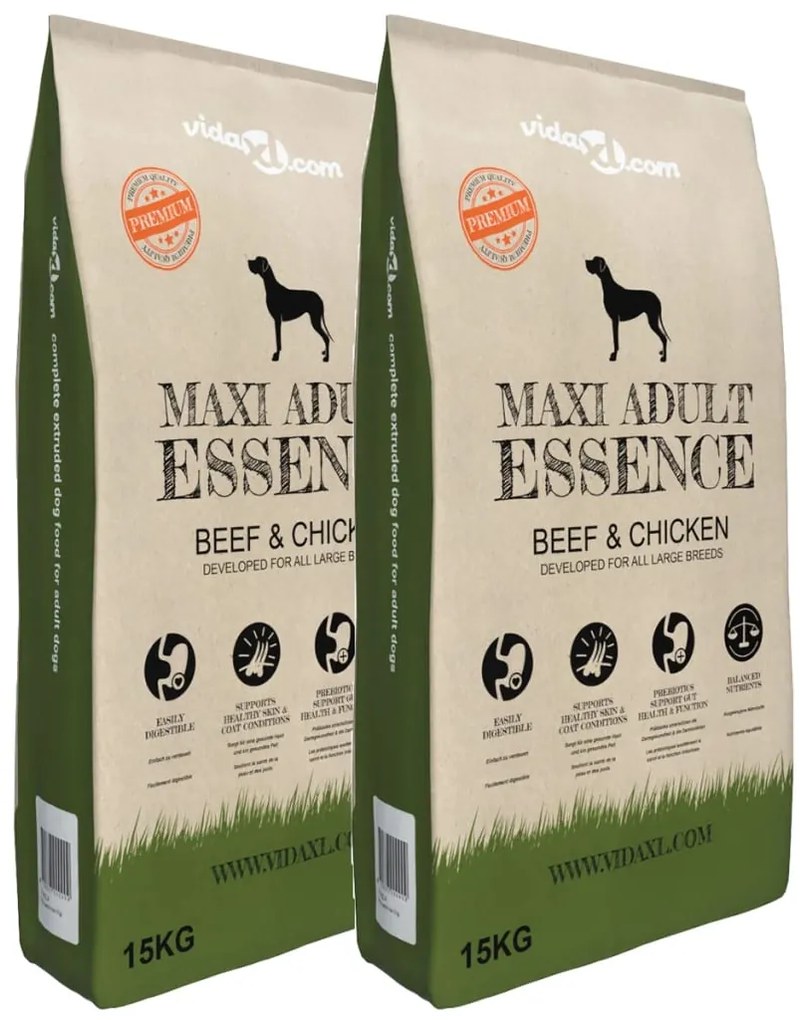 Granule pro psy Maxi Adult Essence Beef & Chicken, 2 ks, 30 kg