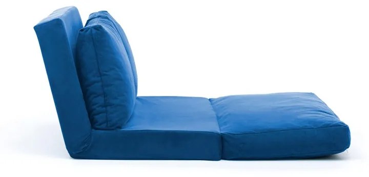 Designová rozkládací pohovka Wandella 120 cm modrá