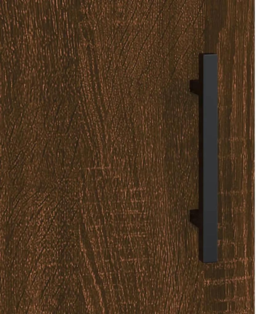 Skříň highboard hnědý dub 69,5 x 34 x 180 cm kompozitní dřevo,  3195874