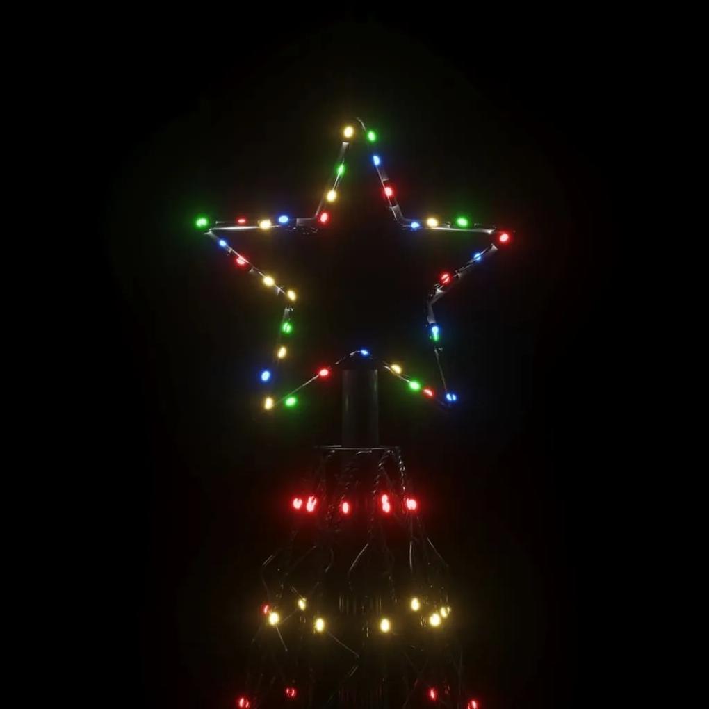 Vánoční stromek kužel 1 400 vícebarevných LED diod 160 x 500 cm - Default Title
