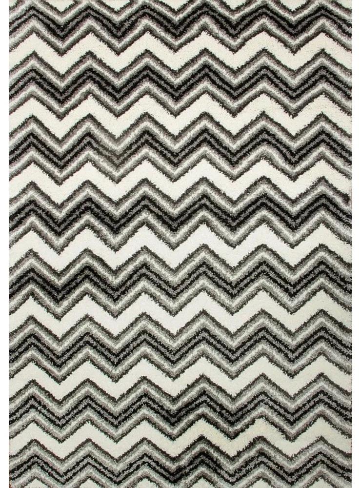 Kusový koberec Shaggy vlas 30 mm Emza šedý, Velikosti 120x170cm
