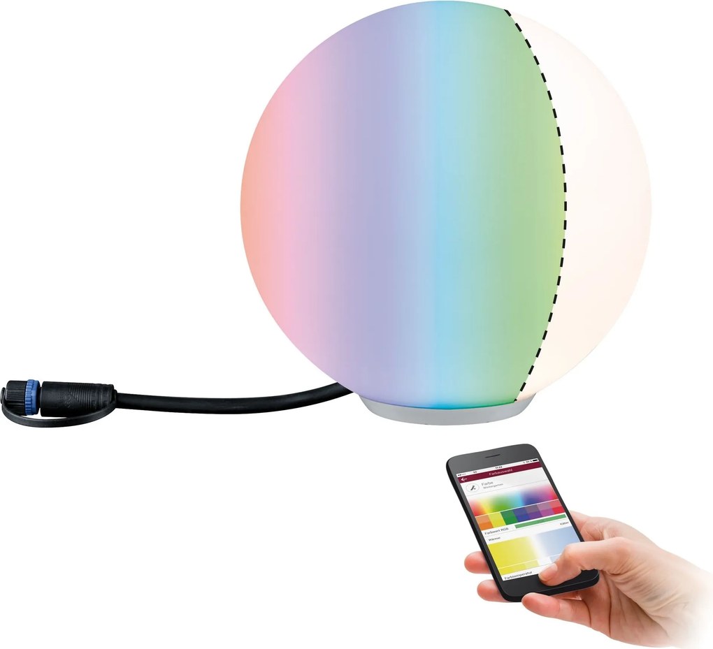 P 94269 Svítidlo venkovní Plug & Shine ZigBee RGBW Globe 2,8W 24V - PAULMANN