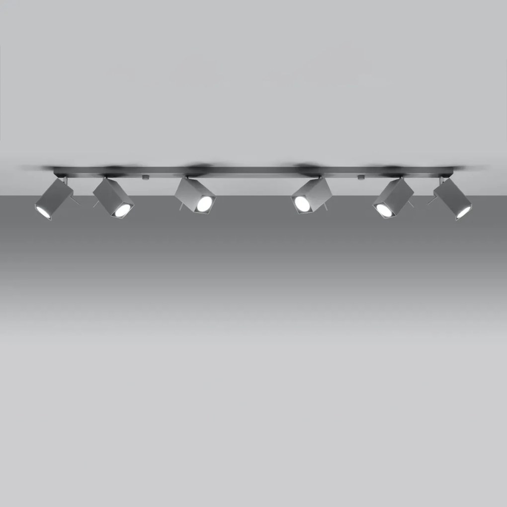 Sollux Lighting Stropní svítidlo MERIDA 6L šedé
