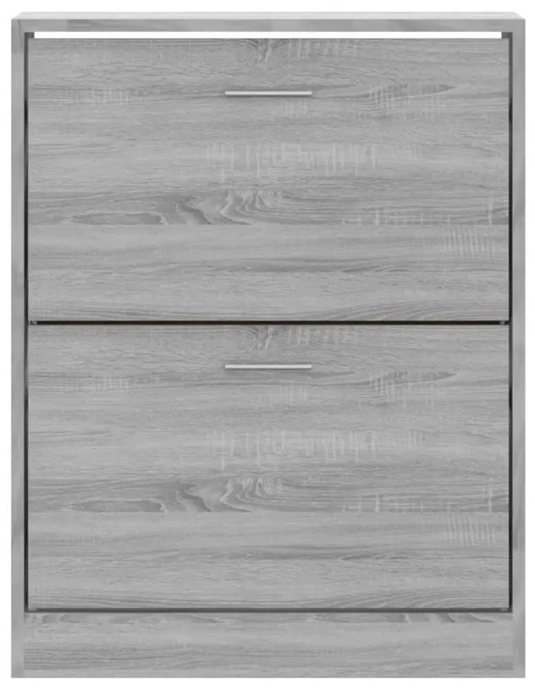 Botník šedý sonoma 63 x 24 x 81 cm kompozitní dřevo - Default Title