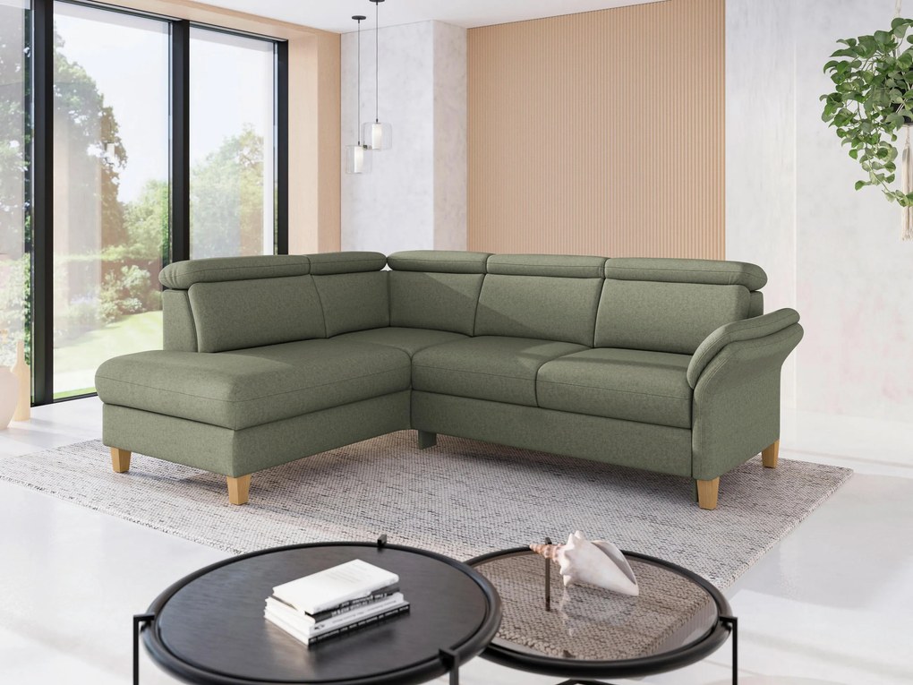 XXXLutz ROHOVÁ SEDAČKA, textil, olivově zelená Sit & More - Sedací soupravy - 00014402571M
