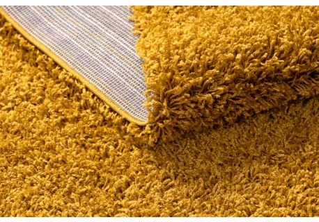 Dywany Luszczow Kusový koberec, běhoun SOFFI shaggy 5 cm zlato Rozměr koberce: 80 x 300 cm
