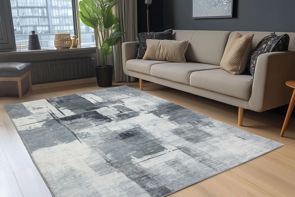 Obsession, Kusový koberec Posh 300 Grey, 230x330, šedá, chodba / předsíň