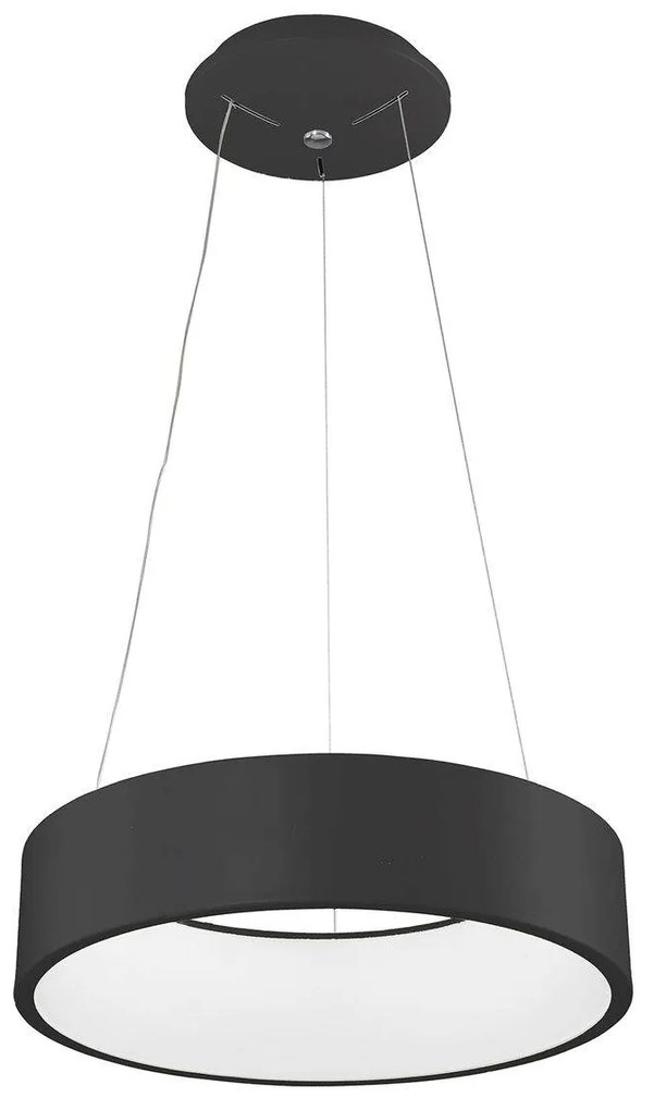 Závěsné LED svítidlo CHIARA, 32W, černé Italux Chiara 3945-832RP-BK-3