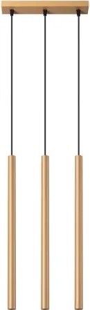 Závěsná lampa SOLLUX PASTELO 3L zlatá G9 3x8W bez žárovky SL.1171