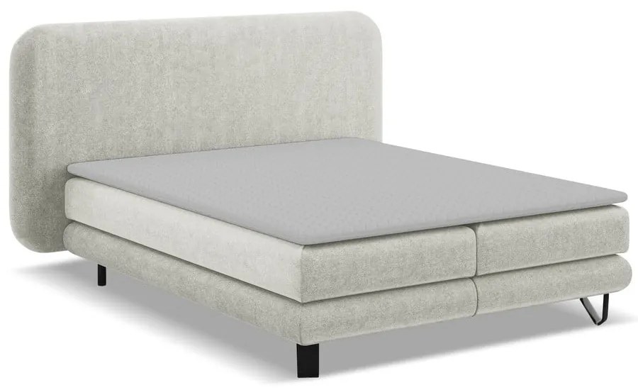 Béžová boxspring postel 140x200 cm Ilima – Makamii