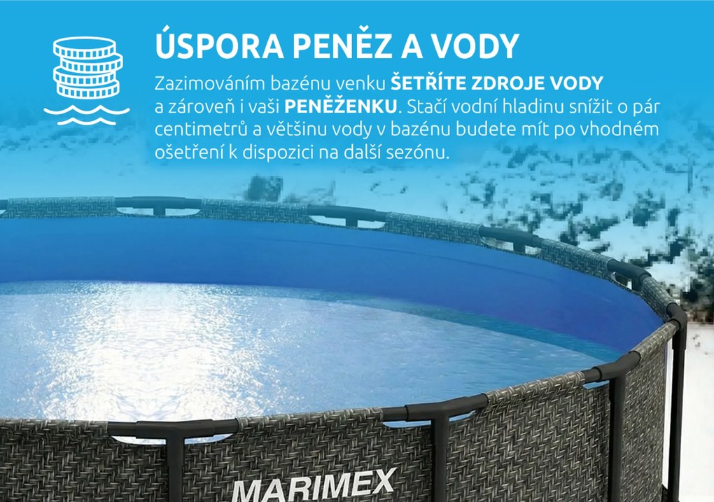 Marimex | Bazén Marimex Florida 3,05x0,91 m se zabudovaným skimmerem - motiv RATAN | 10340315