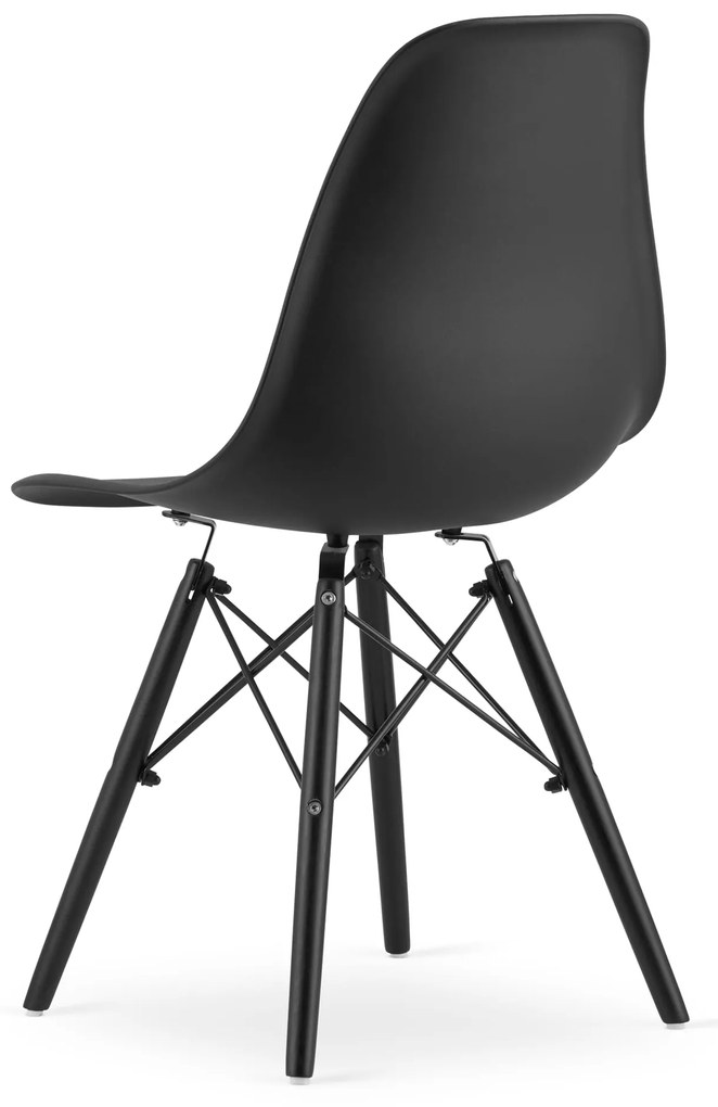 Černá židle YORK OSAKA s černými nohami