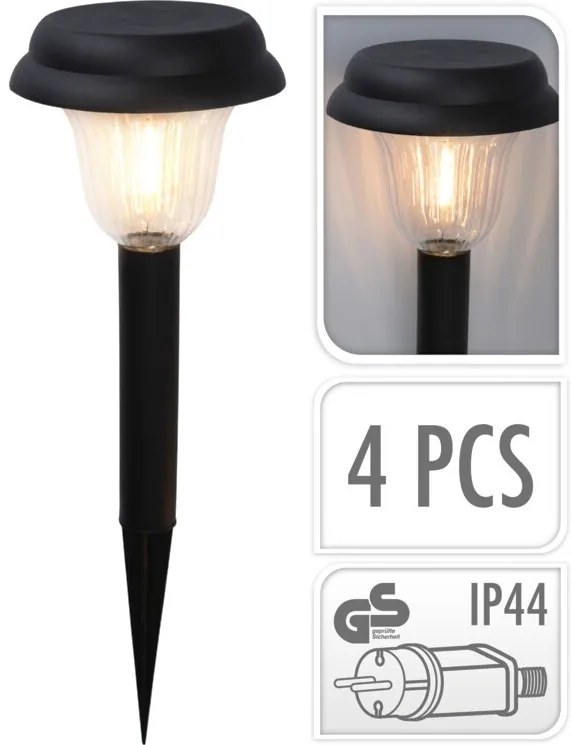 PROGARDEN Lampa zahradní 16x45cm sada 4ks KO-AF5000490