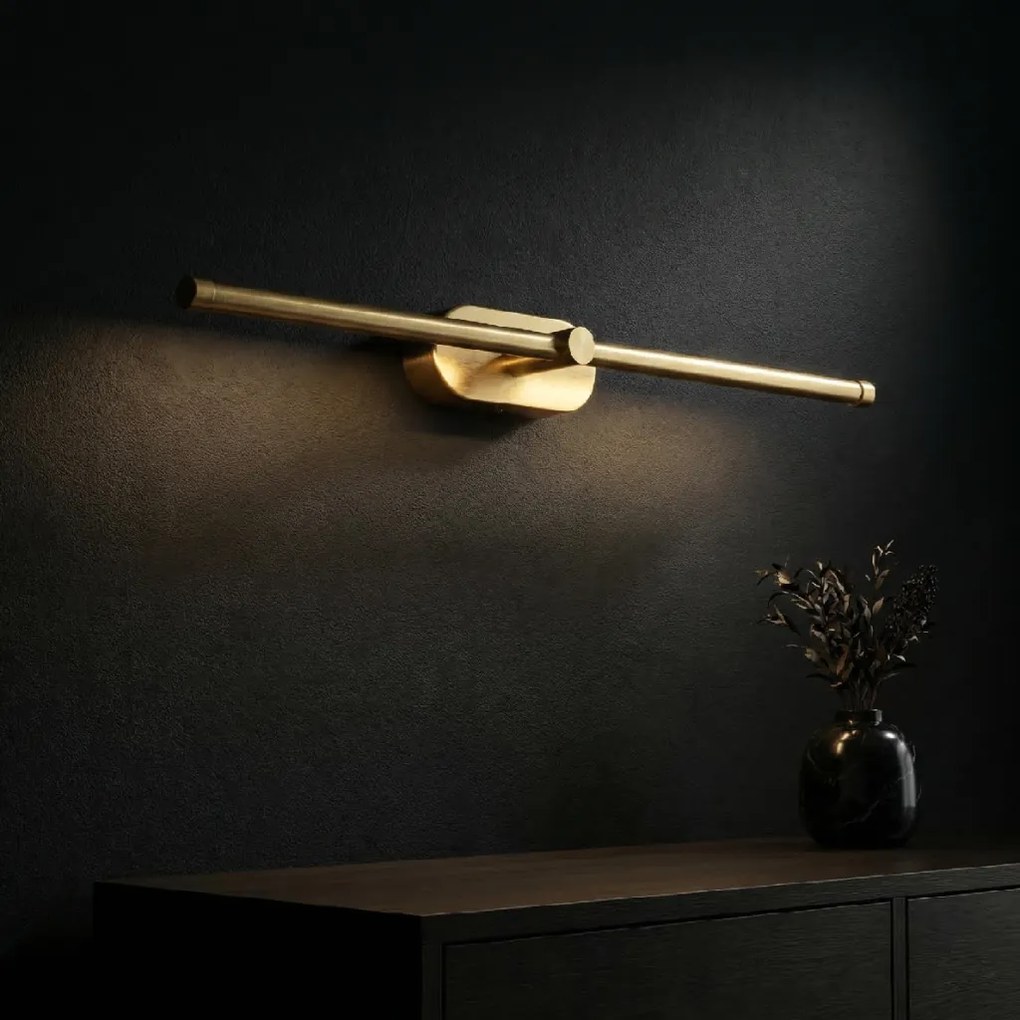 Toolight Toolight, LED nástěnné svítidlo 60cm, 13W, 4000K, 1000lm, APP1893-1W, zlatá matná, OSW-66048