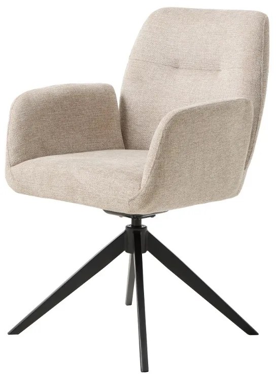 Designová otočná židle Talaith písková