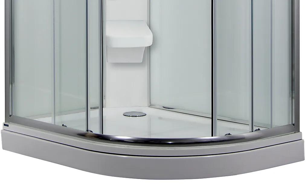 ARTTEC SIRIUS 120 x 90 cm - Sprchový box model 2 čiré sklo levá vanička