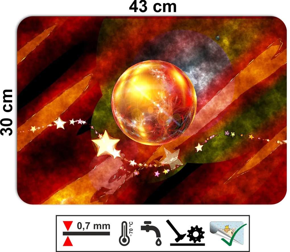 PokojovaDekorace.cz, Vánoční prostírání - 012, Baňka, 43x30cm