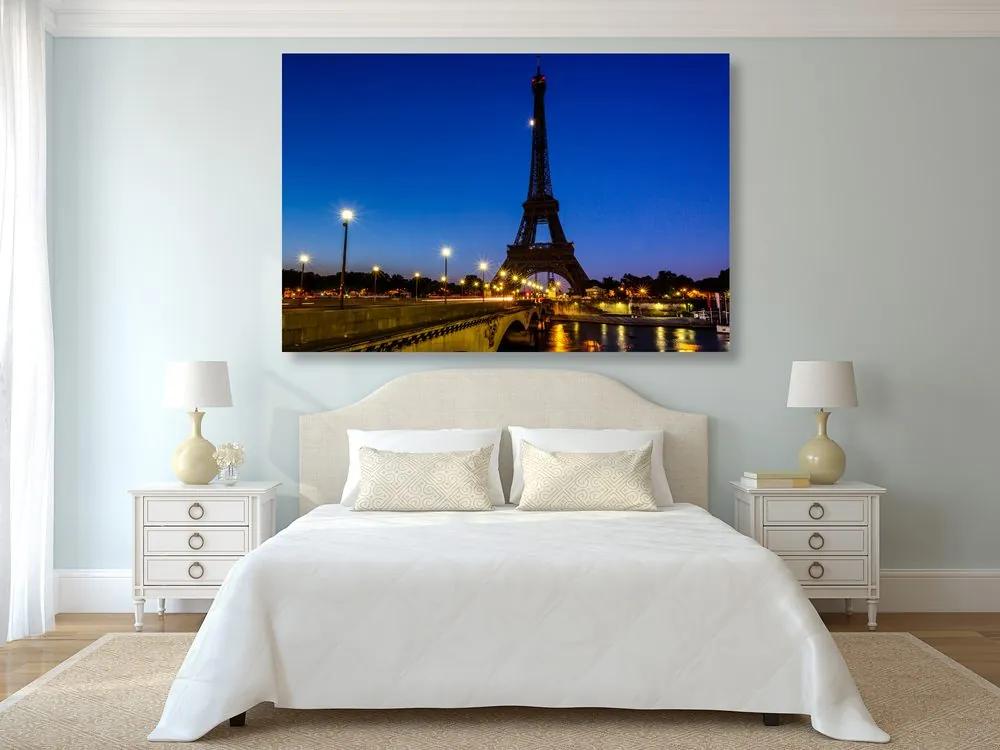 Obraz Eiffelova věž v noci Varianta: 60x40